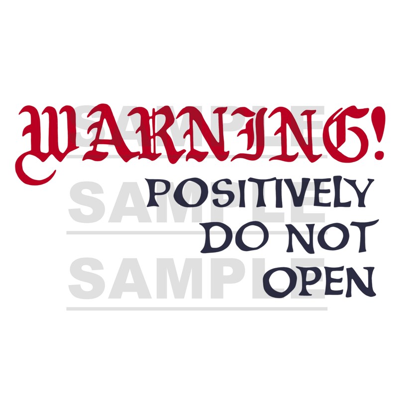 Annabelle Positively Do Not Open Sign Digital Download the - Etsy