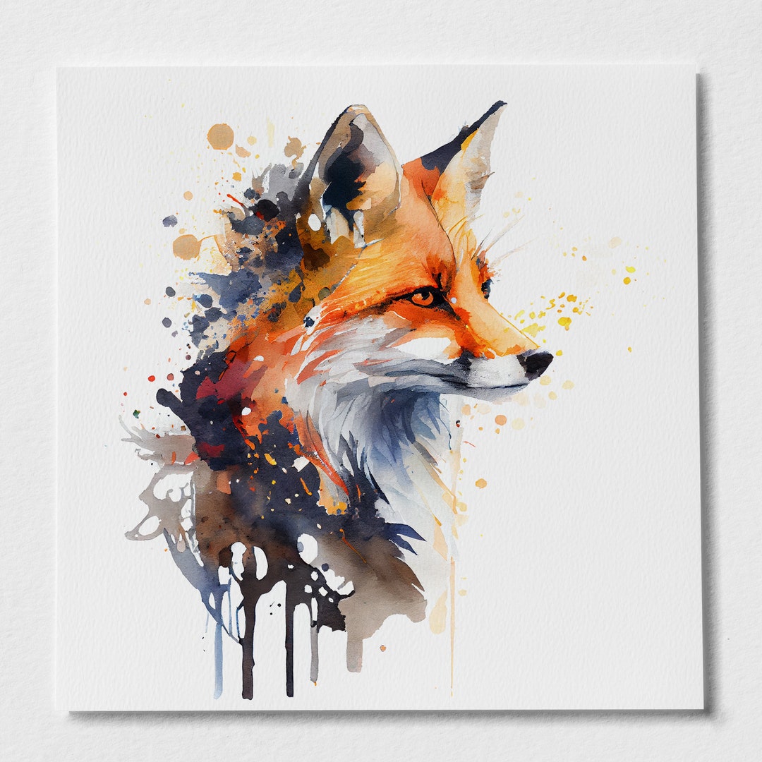 Fox Fine Art Print Extra Large Fine Art Prints - Etsy UK