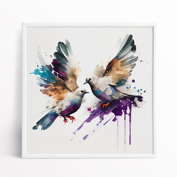 Dove Painting - Etsy