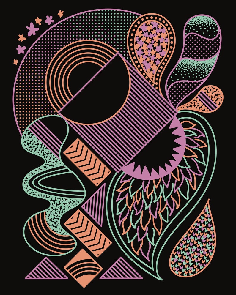 Art Print Abstract: Why - Etsy