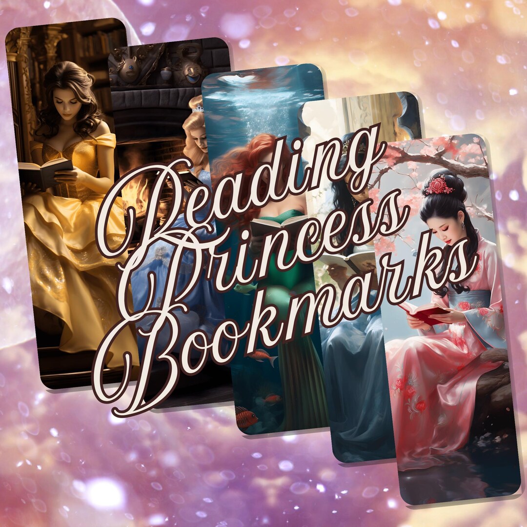 Reading Princess Series Bookmarks, One-sided Printed, Laminated or ...