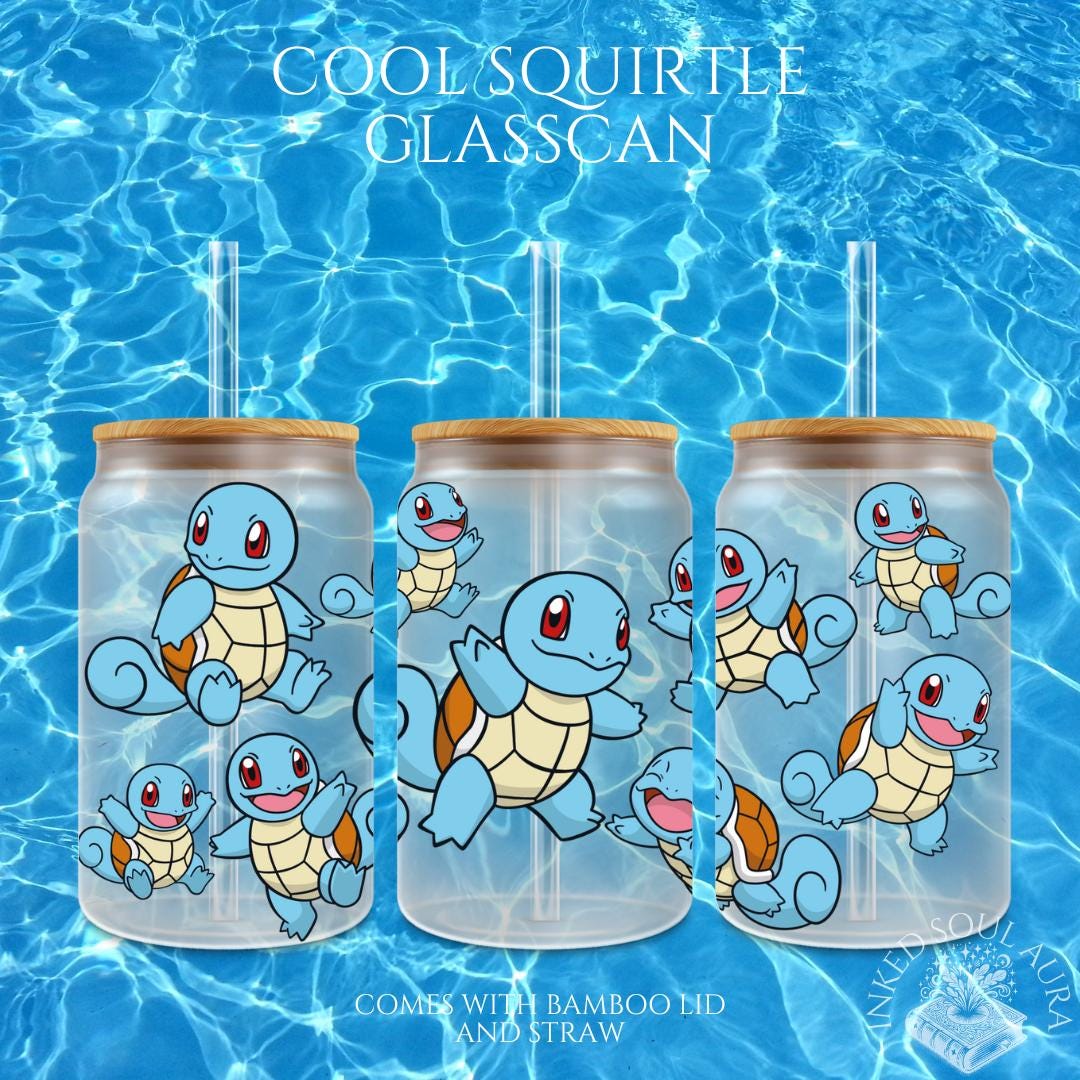 Cool Blue Glassware, Water-type Character Drinkware, Ocean-inspired ...