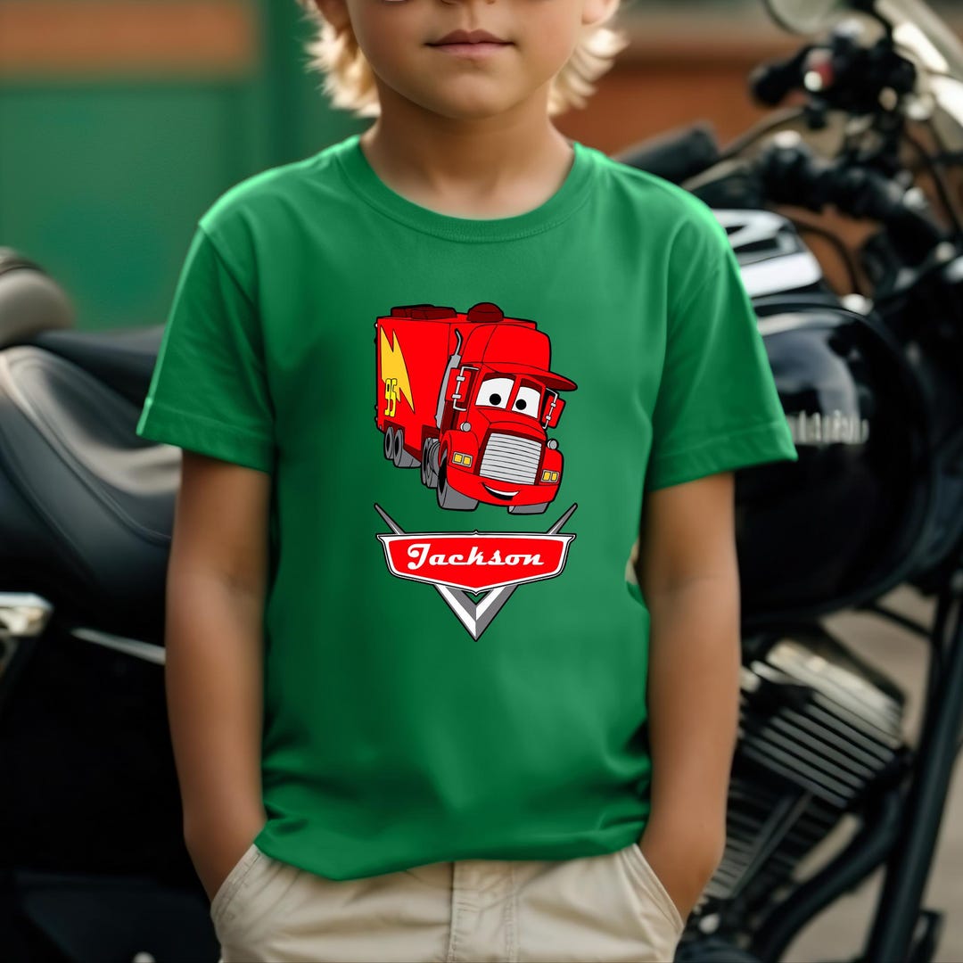 Custom Disney Cars T-shirt, Cars Movie Tee for Kids, Custom Name ...
