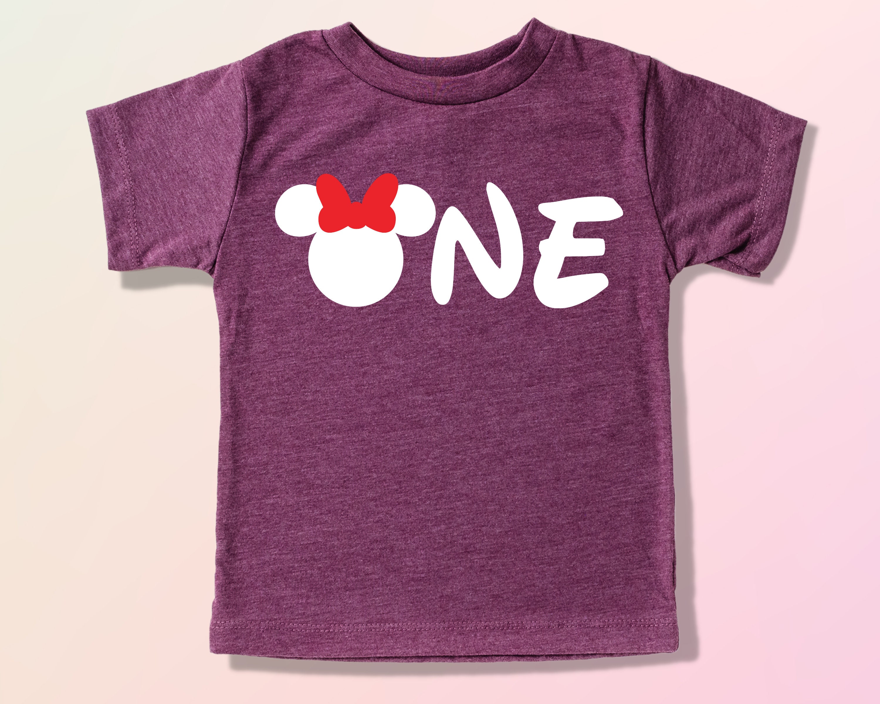 Disney Mickey Minnie One Birthday Onesie®, Disney First Birthday Shirt ...