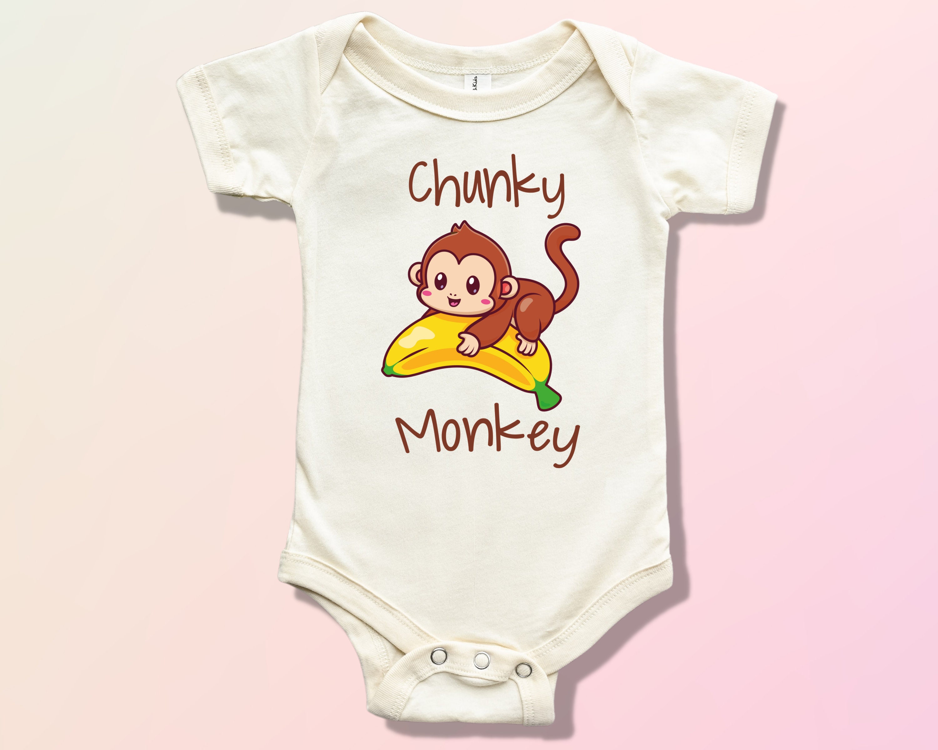 Chunky Monkey Baby Onesie®, Cute Animal Baby Bodysuit, Funny Animal ...