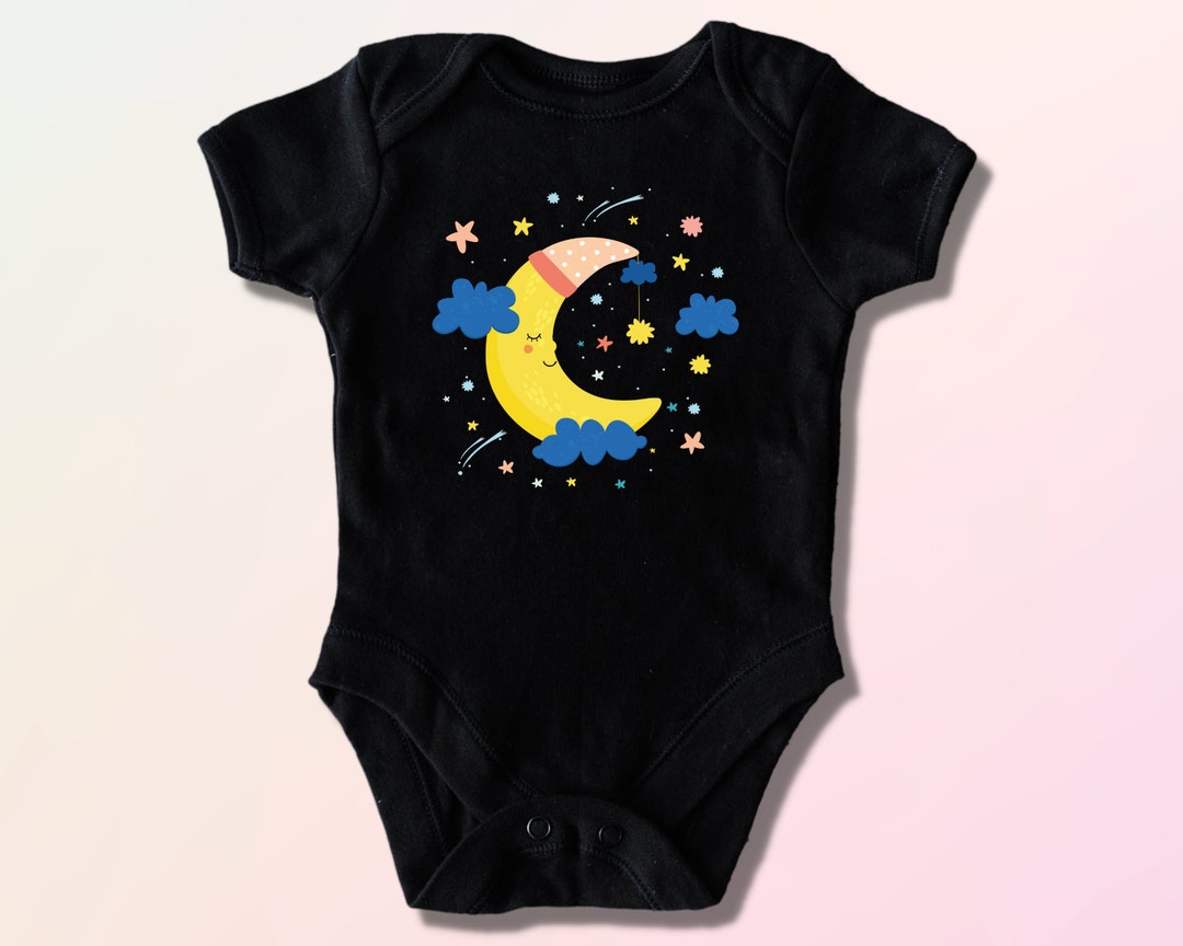 Cute Sleeping Moon Onesie®, Newborn Onesie®, Newborn Baby Gift, Baby ...