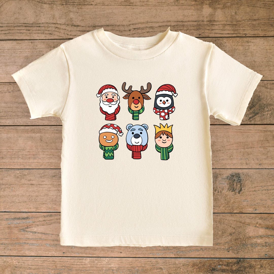 Santa Clause Christmas Toddler Shirt, Cute Reindeer Xmas Tee, Christmas ...