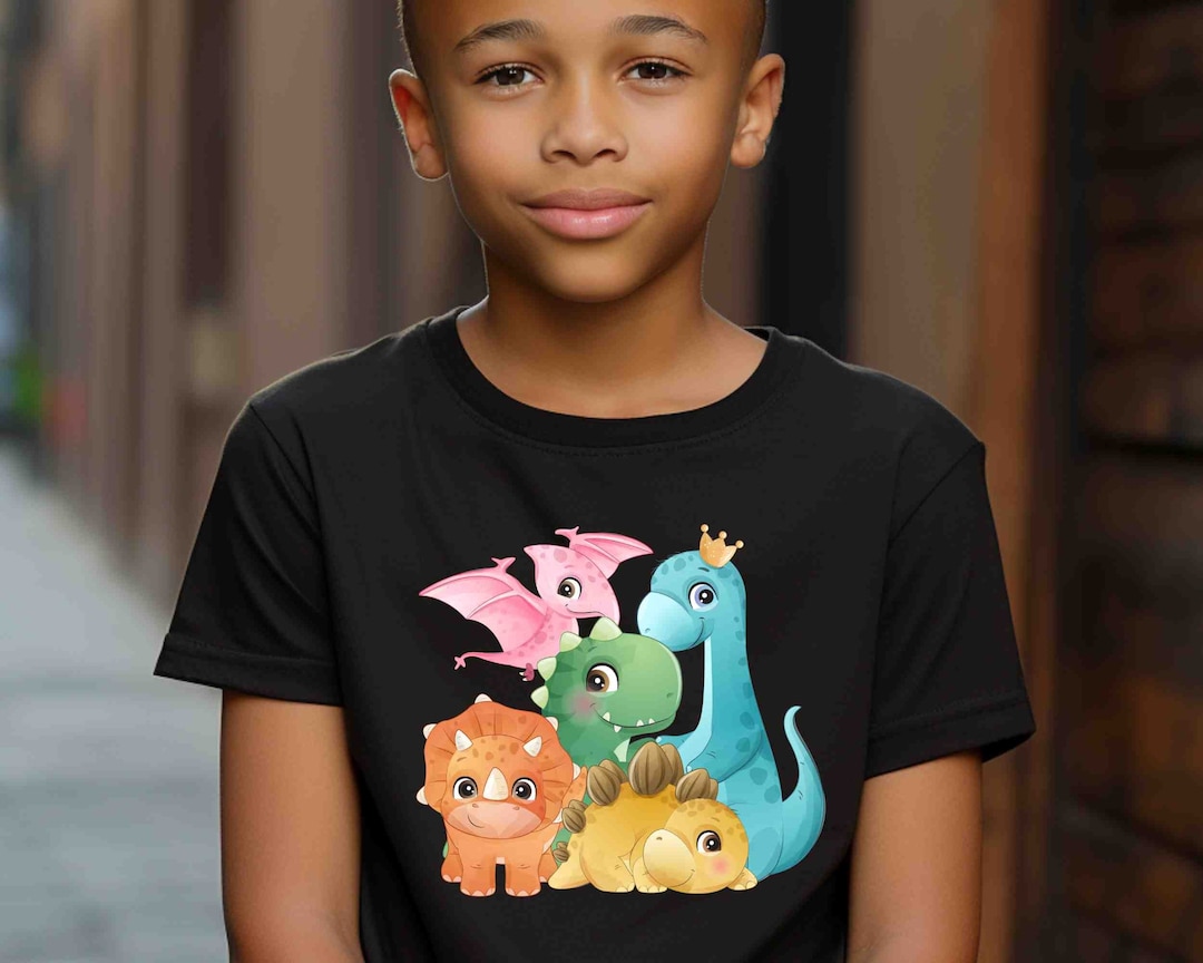 Cute Smiling Dinosaurs Shirt, Cute Dinosaur Family, Smiling Dinosaurs ...