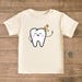 First Tooth Bodysuit, Cute Birthday Toddler Shirt, Smiley Tooth, One ...