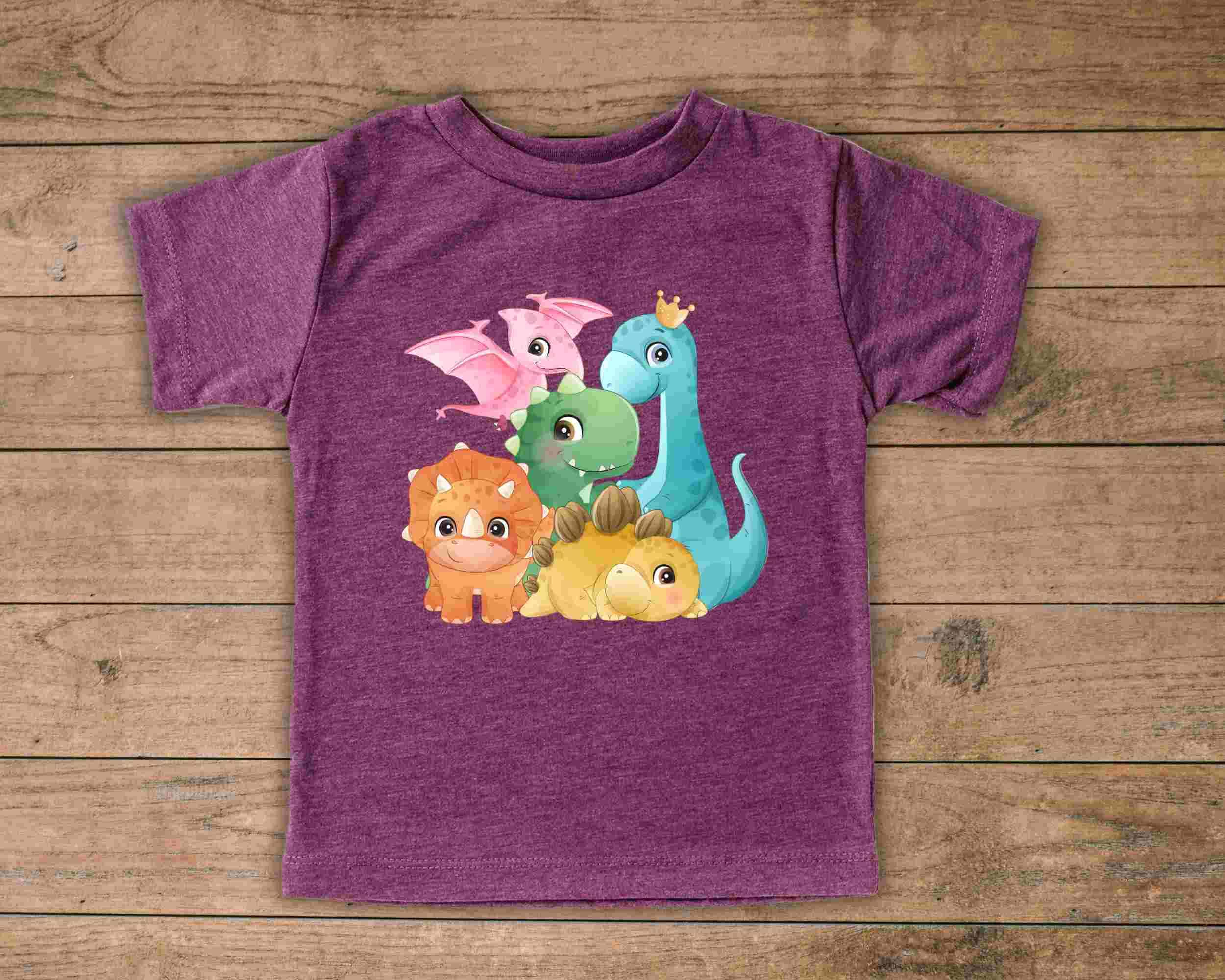 Cute Smiling Dinosaurs Shirt, Cute Dinosaur Family, Smiling Dinosaurs ...