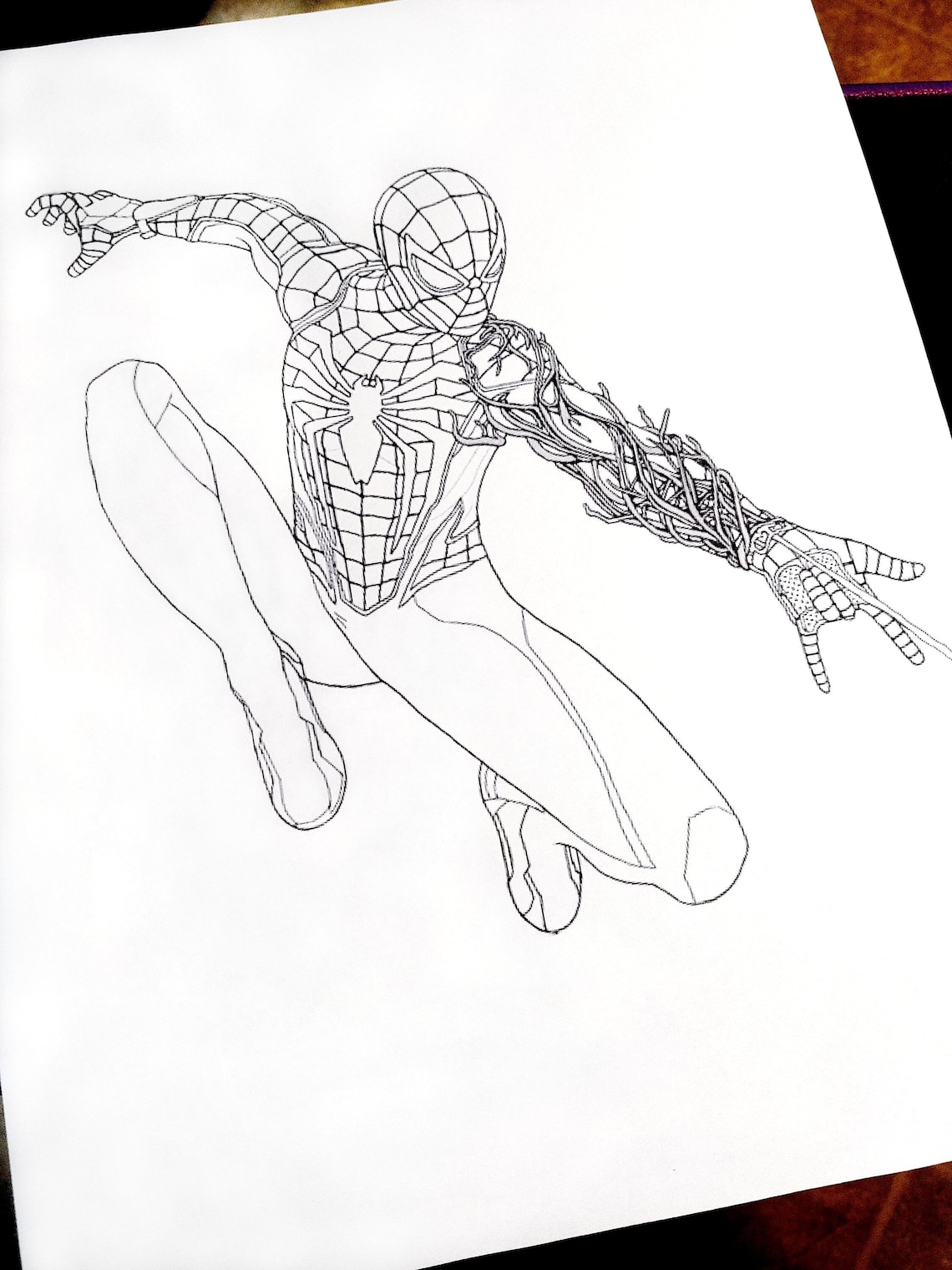 Spider-man (spider-man 2 PS5) Coloring Page - Etsy