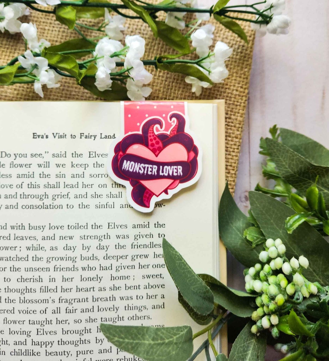 Monster Lover Magnetic Bookmark: Bookish Reader Gift - Etsy