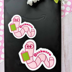 Bookworm Bookish Vinyl Sticker, Bookish Stickers, Book Stickers - Etsy