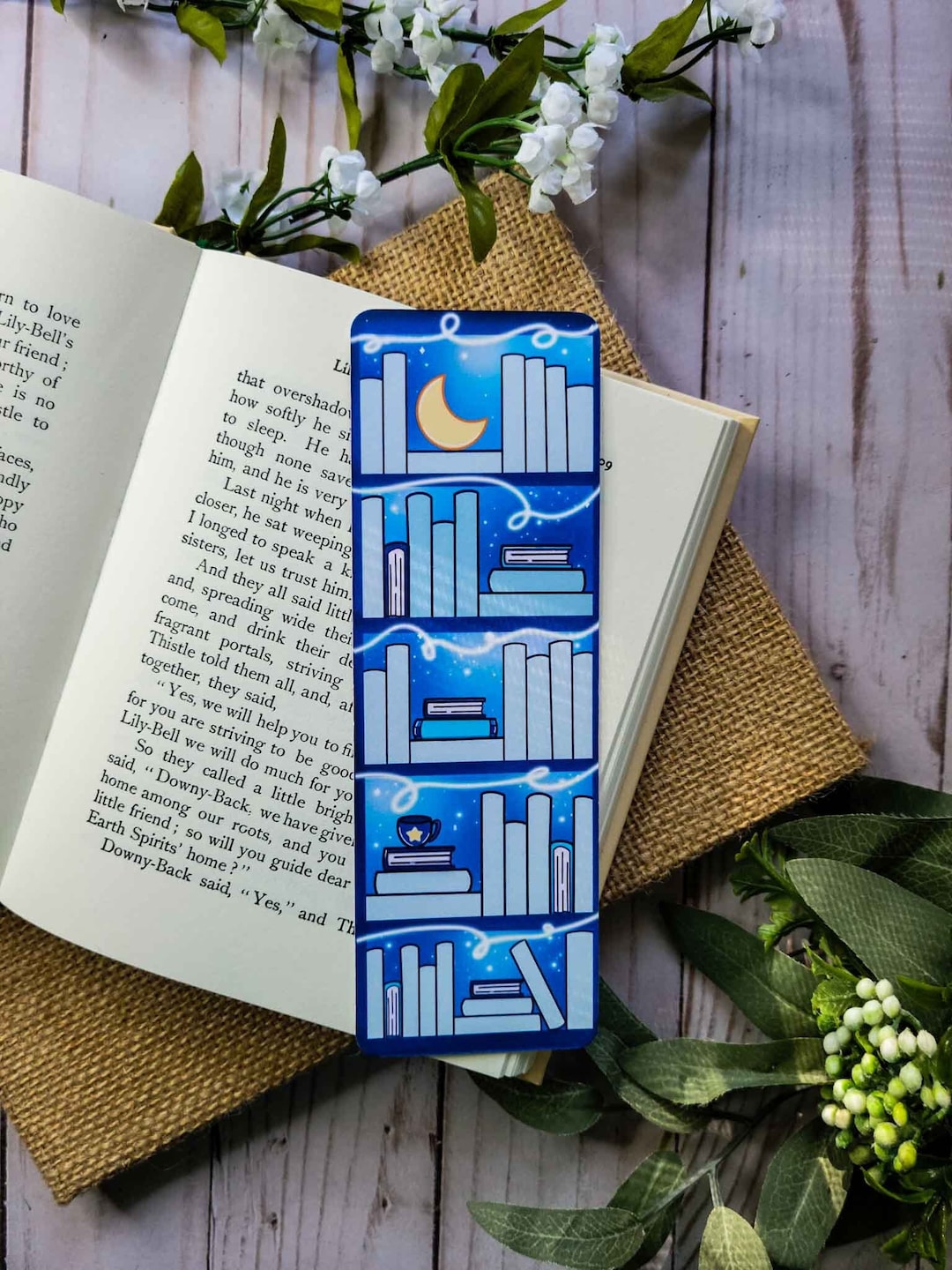Celestial Bookshelf Book Tracker Bookmark, Book Tracker, Reading ...