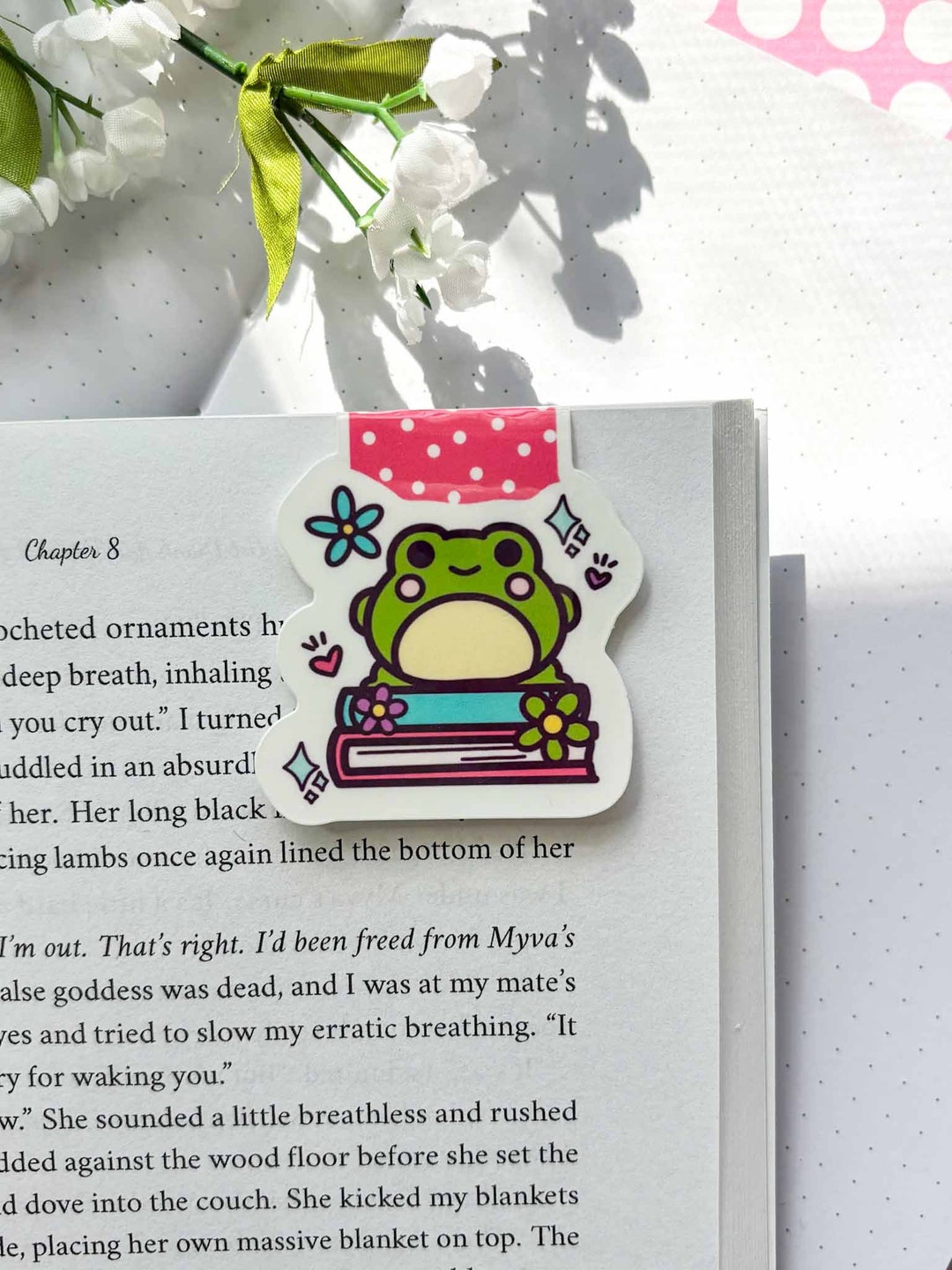 Cute Frog Magnetic Bookmark, Magnetic Bookmark, Cute Bookmarks - Etsy