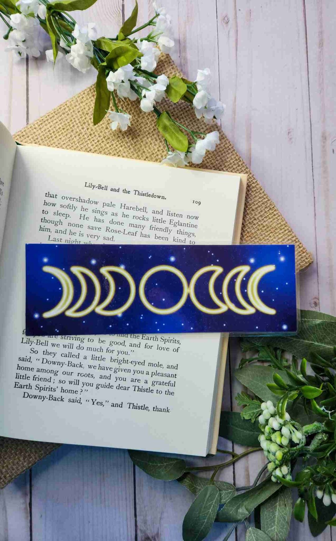 Cute Moon Phases Bookmark, Cute Bookmark, Bookish Merch - Etsy