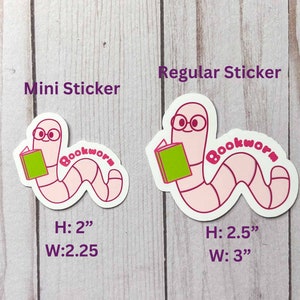 Bookworm Bookish Vinyl Sticker, Bookish Stickers, Book Stickers - Etsy