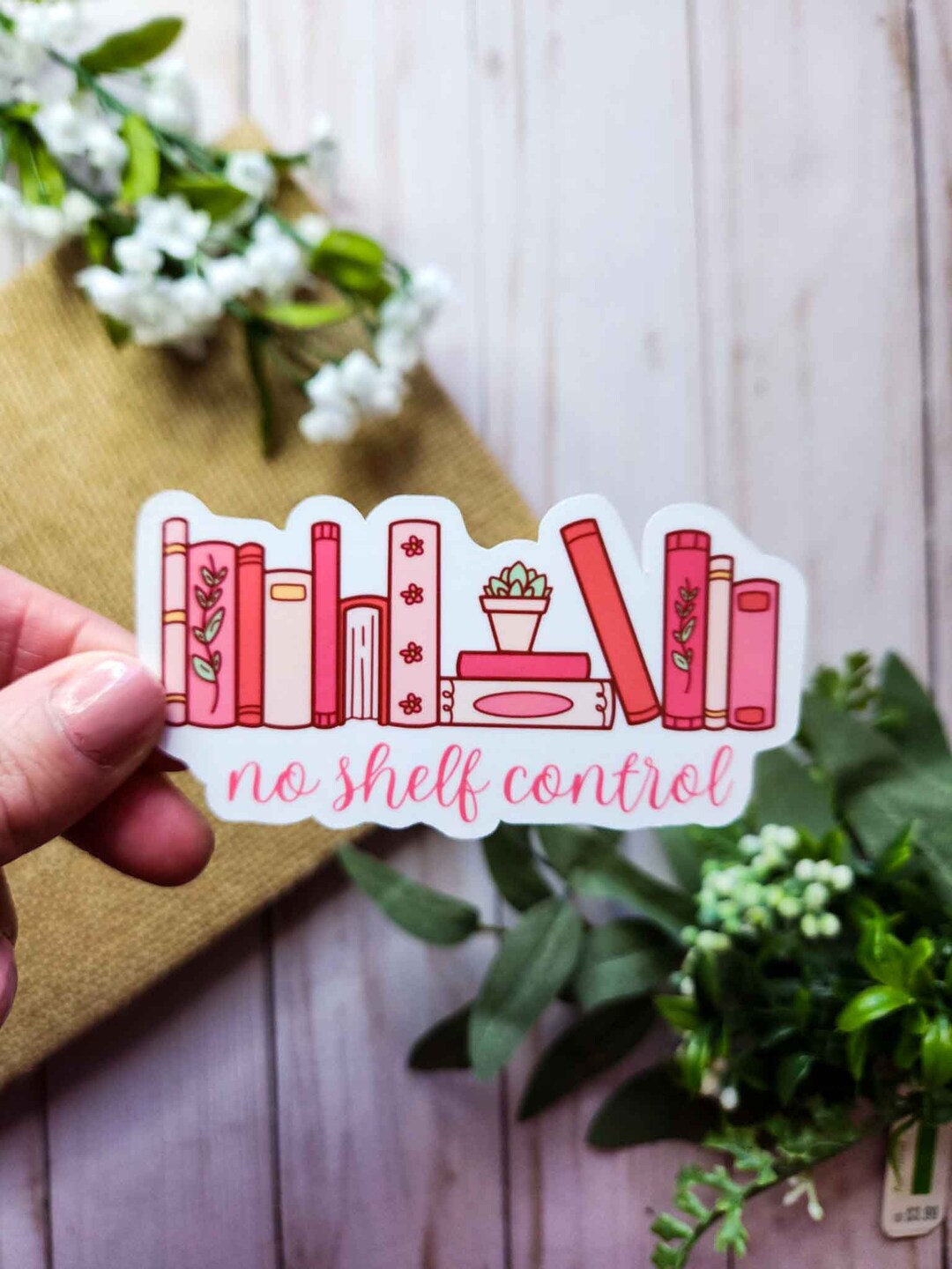 No Shelf Control Bookshelf Vinyl Sticker, Book Sticker, Book Lover ...