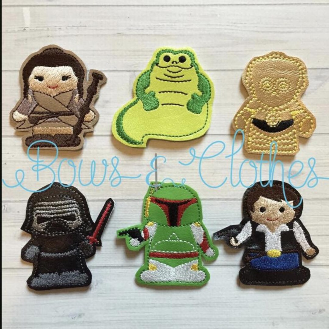Set of 8 Finger Puppets-inspired by Star Wars Finger Puppet Set ...