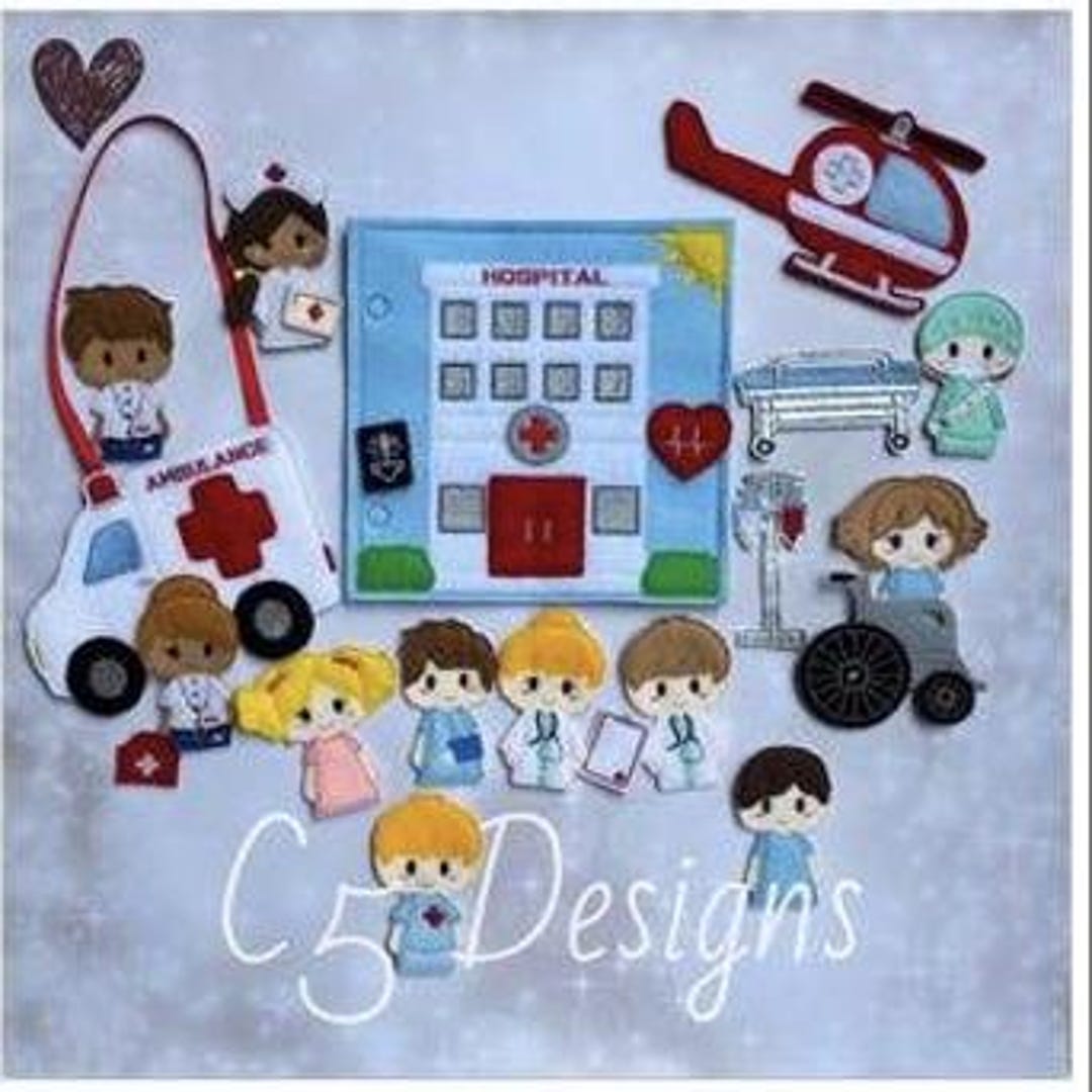 Set Finger Puppets-inspired by Hospitals Finger Puppet Set/educational ...