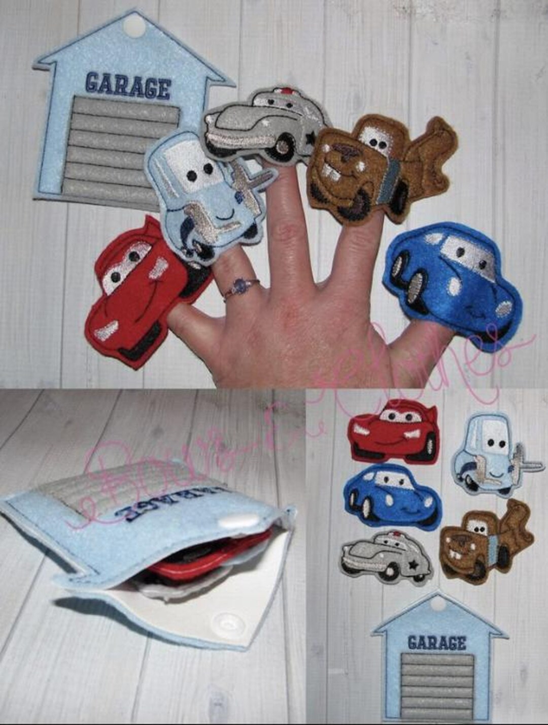 Set of 5 Finger Puppets-inspired by Cars Finger Puppet Set/educational ...
