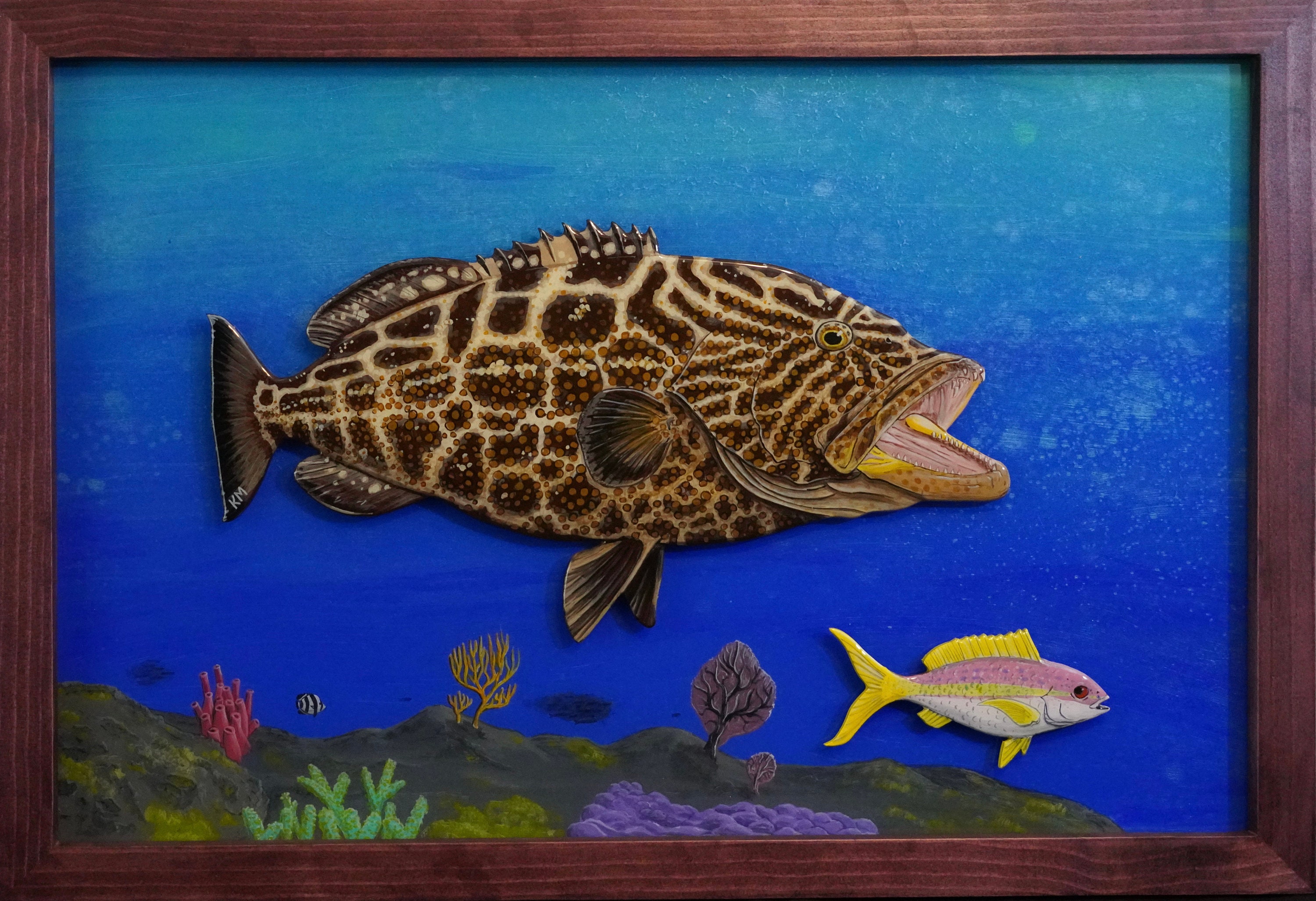 Grouper Wall Decor - Grouper Wall Art - Ocean Wall Decor - Etsy
