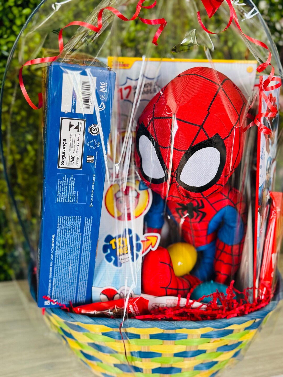 New Spider-man, Spidey Plush 17 Sounds and Phrases Push Easter Basket ...