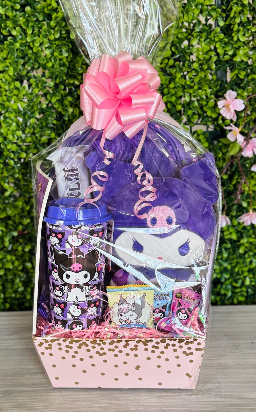 New Kuromi Plush Gif Basket - Etsy