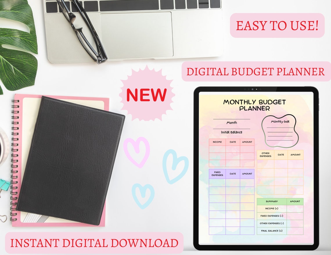 2023 Digital Budget Planner: Budget Tracker, Financial Planner, Finance ...