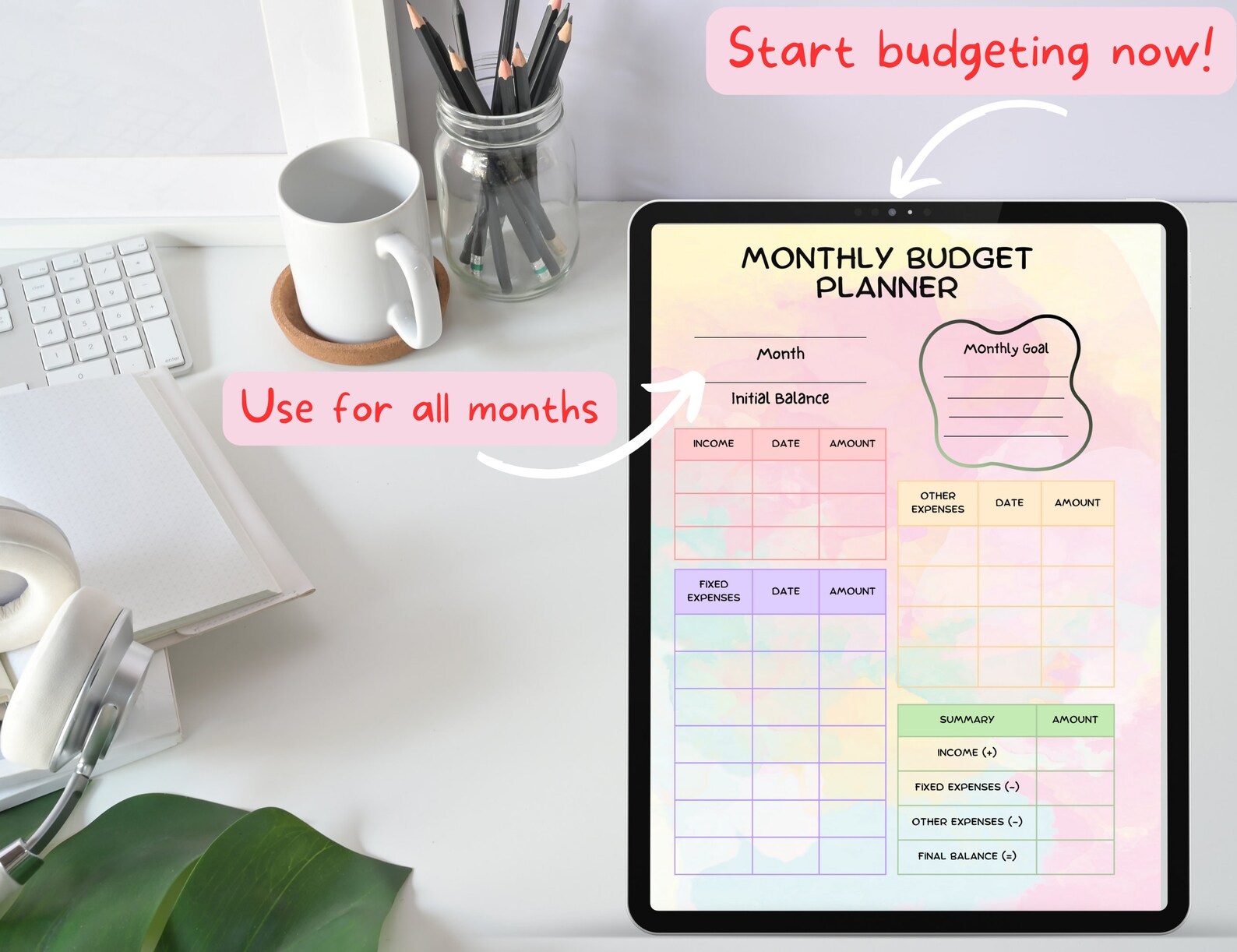2023 Digital Budget Planner: Budget Tracker, Financial Planner, Finance ...