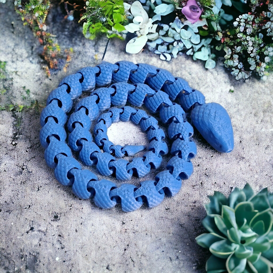 Snake Toy 3D Printed Articulated Fidget Gadget Desk Accessory - Etsy