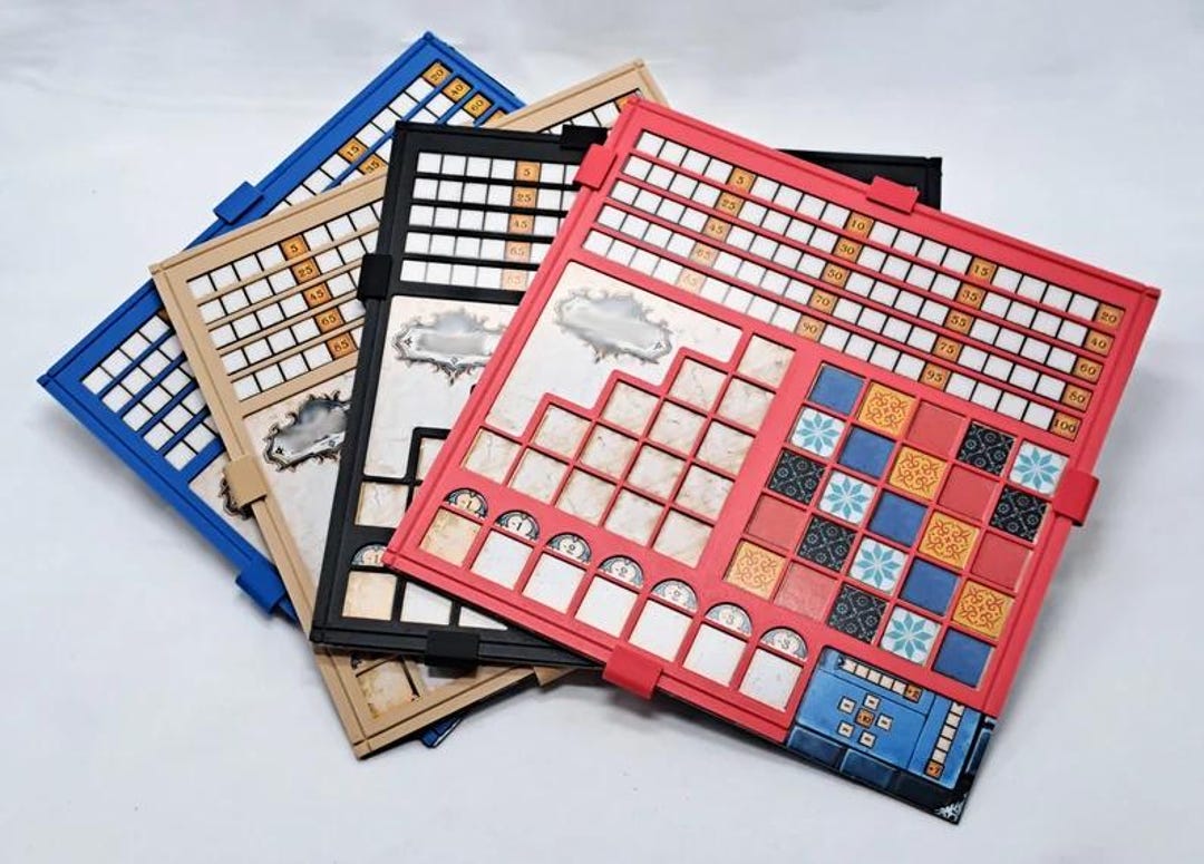 Game Overlays 4 Pack Clip-on for Tile Board Game Piece Organization - Etsy