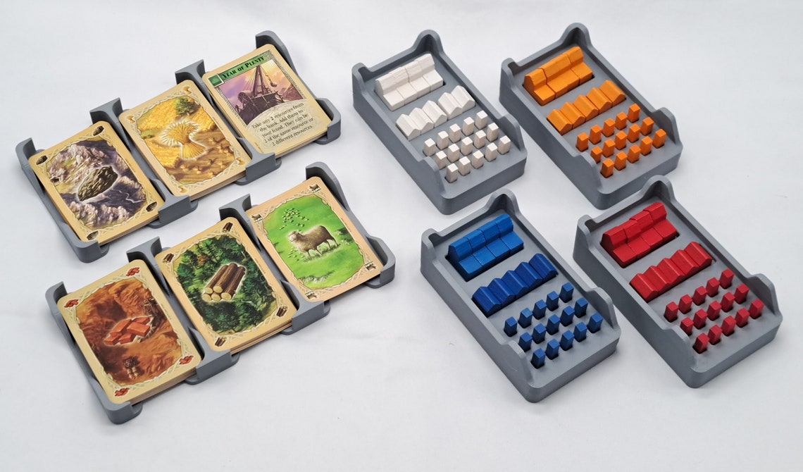 Settlers of Catan Game Piece Inserts & Organizer for Base - Etsy