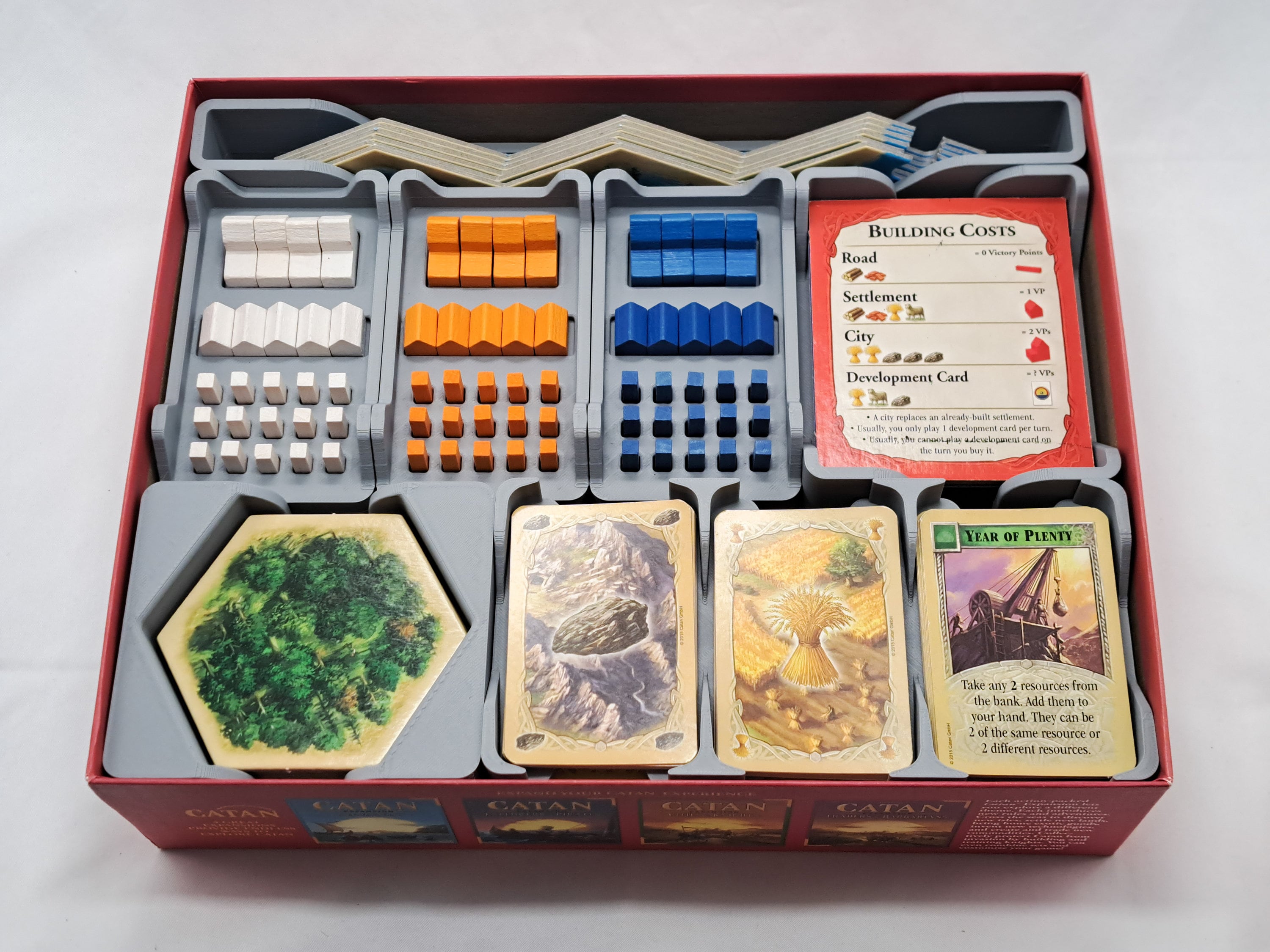 Settlers of Catan Game Piece Inserts & Organizer for Base 5-6 Player ...
