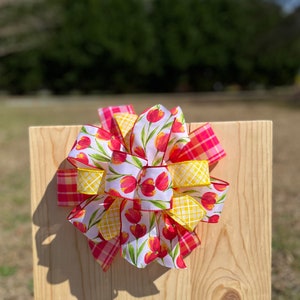 Spring Bow, Summer Bow, Floral Bow, Wreath Bow, Lantern Bow - Etsy