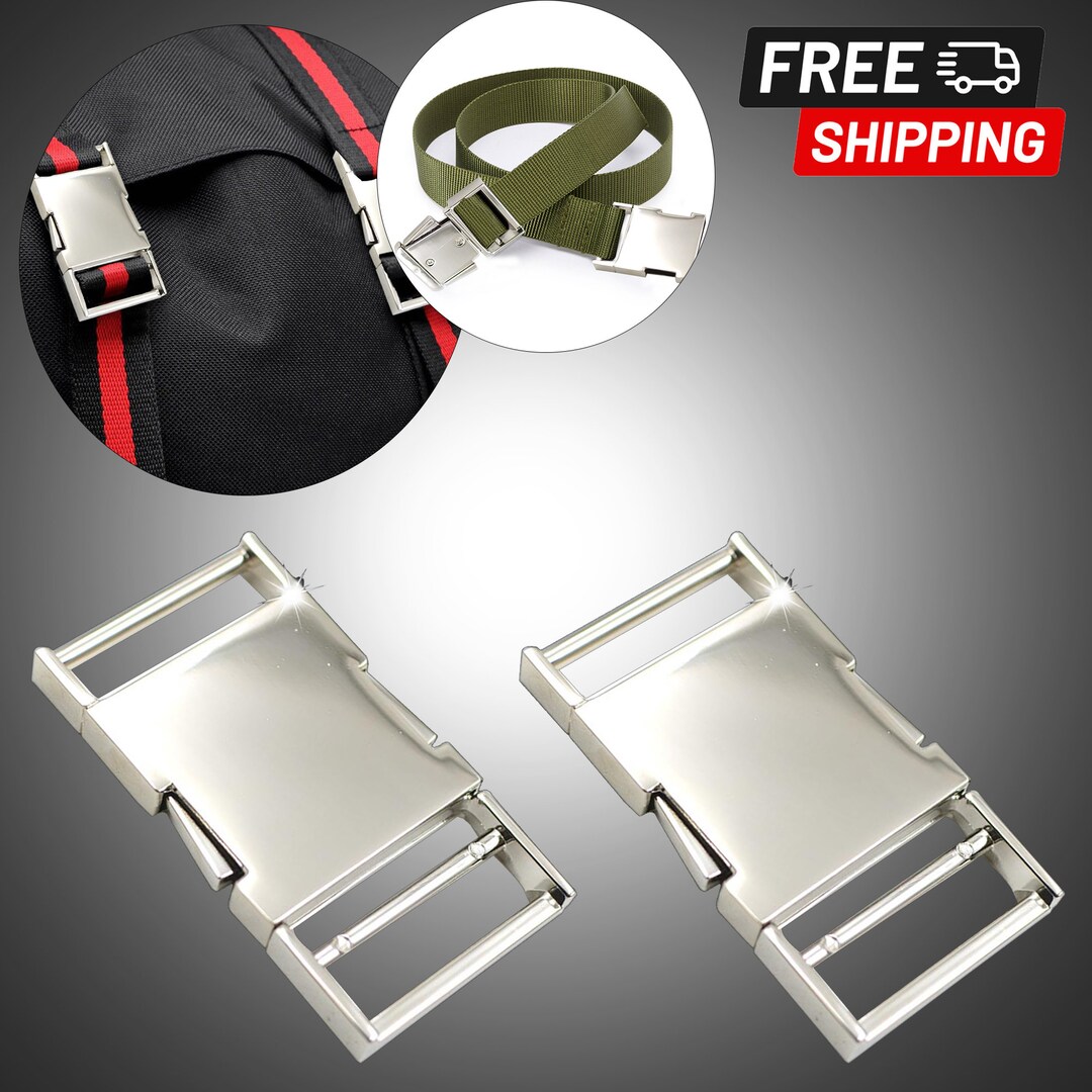 Double Side Release Metal Buckles Adjustable Strap Buckle for Pet ...