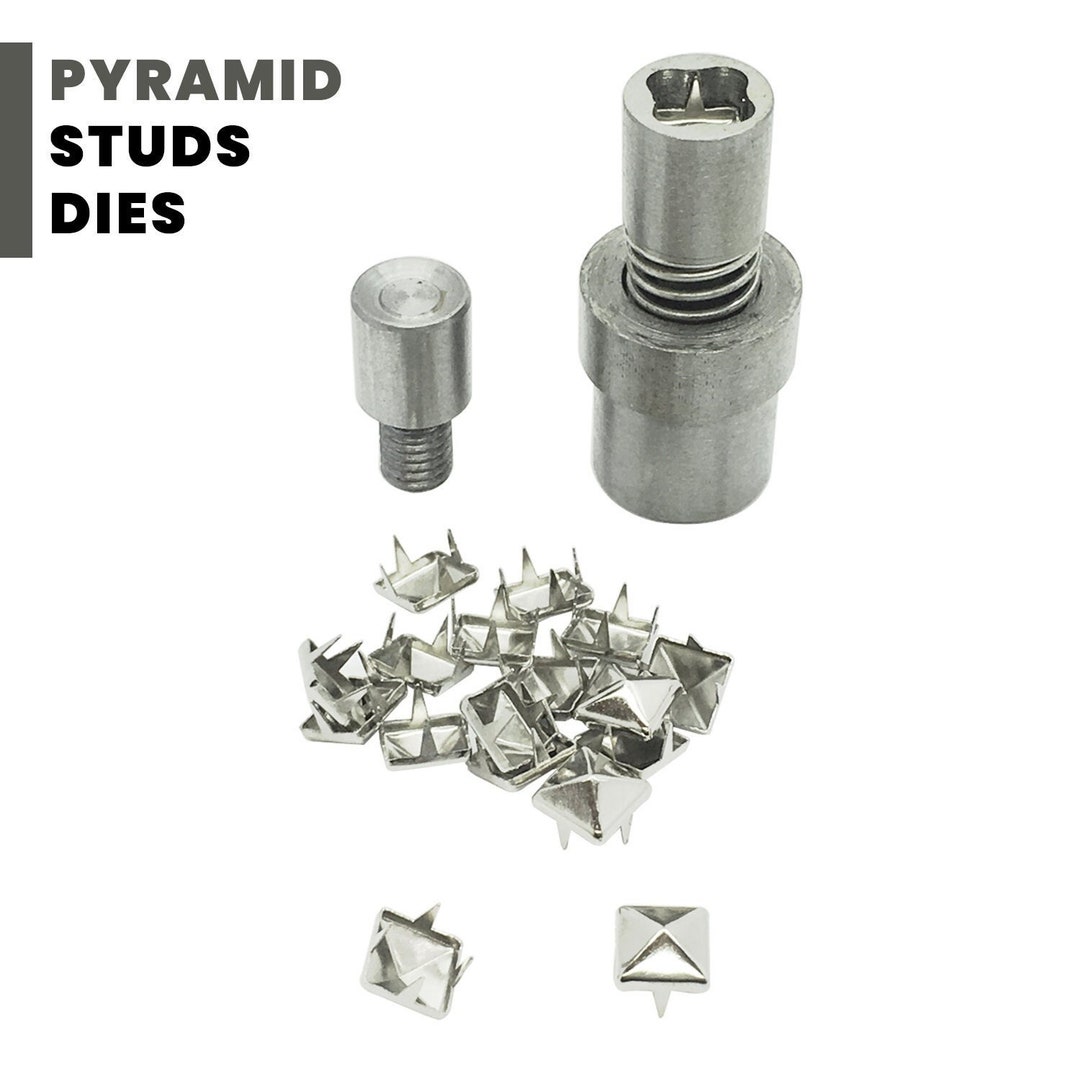 Cone Head Pyramid Studs Fixing Dies Set, Nail Cut Punk Studs ...