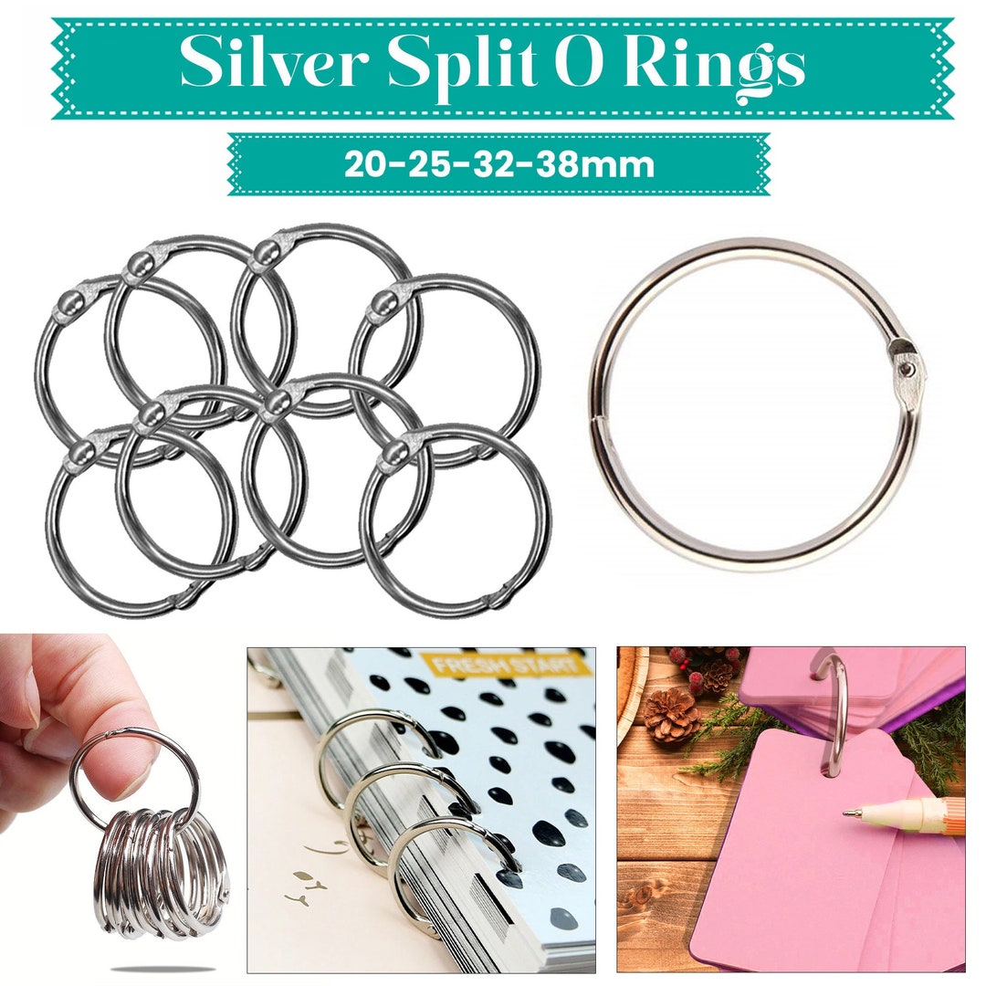 Binding Rings, Split Key Rings, Keyrings, Key Chain Rings, Silver Split Rings, Metal O Rings for ...