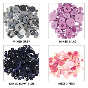 Different Size & Colour Plastic Buttons, Plastic Sewing Buttons for ...