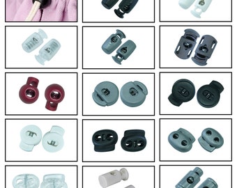 50 PCS Plastic Spring Cord Lockcolorful Spring Cord Lock Spring Elastic ...