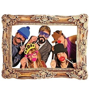 Photo Booth Selfie Paper Frame With Colourful Party Props for Wedding ...
