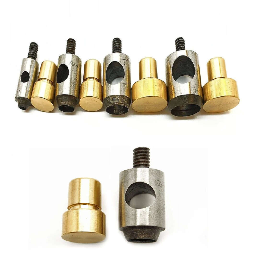 Hole Punch Dies Set, Brass Hollow Punch Set, Multi Sized Tool Cutter ...