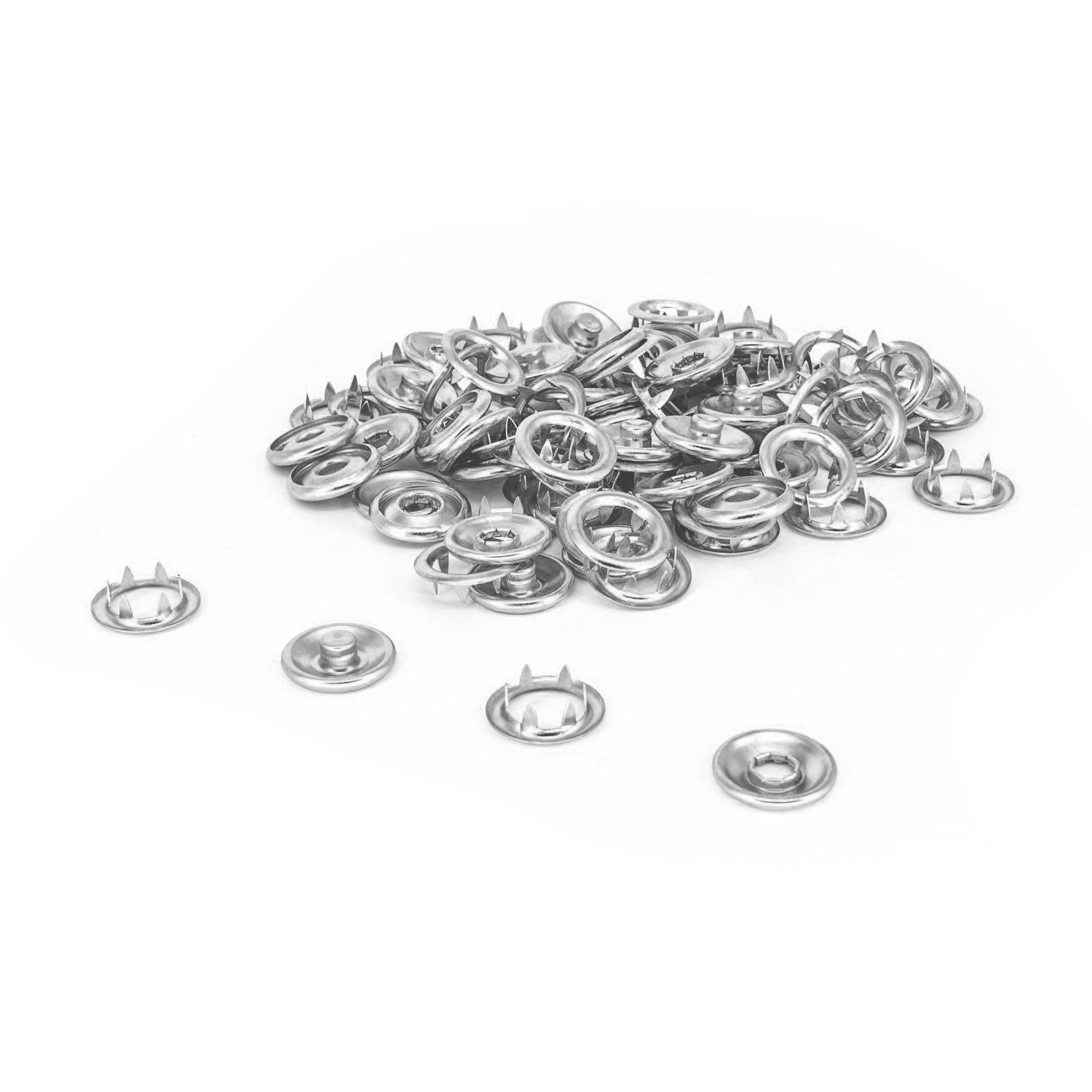 20mm Snap Fasteners, Snap Buttons, Snap Poppers, Brass Prong Snap ...