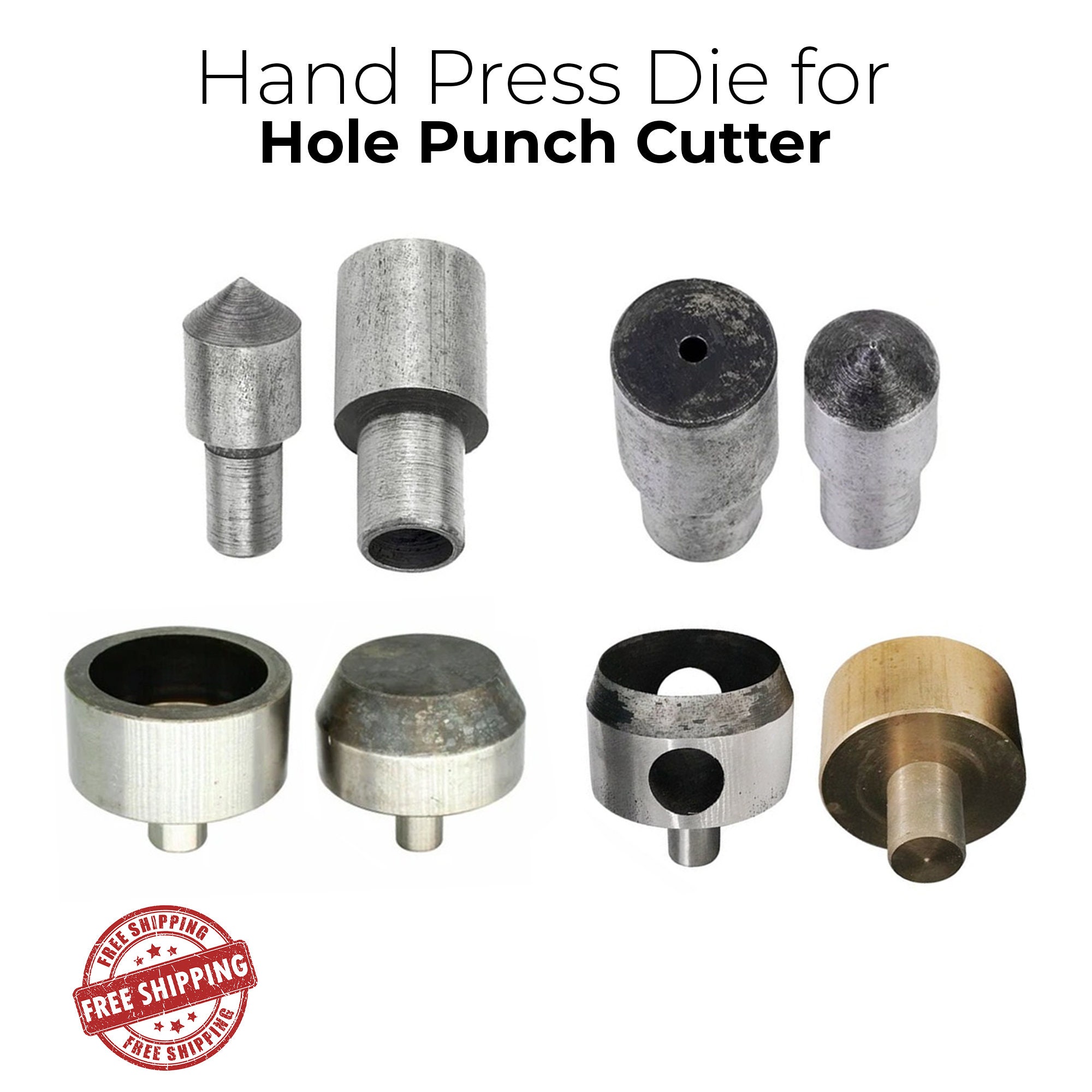 Hole Cutter Dies, Hole Punch Dies Set, Hollow Hole Cutter Dies Set for ...