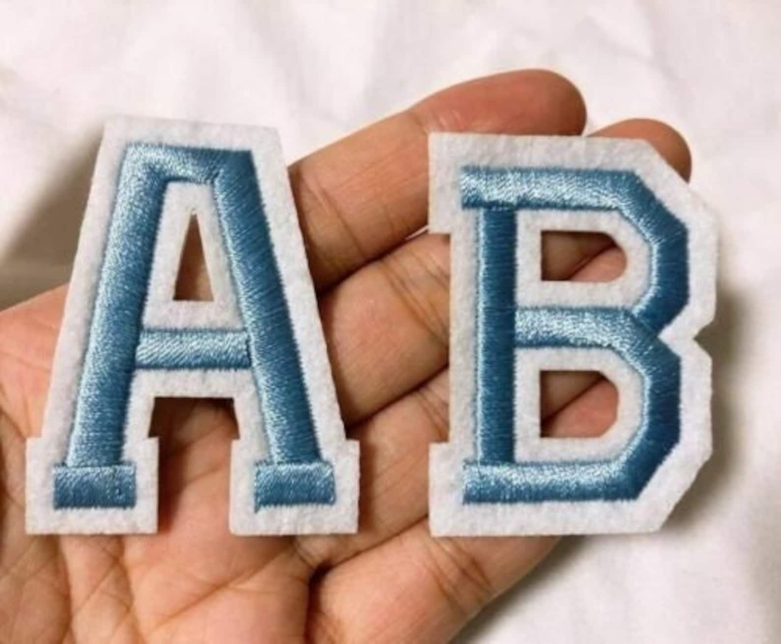 Baby Blue Letter Patch Patches Iron on Letters Sew on Letters - Etsy