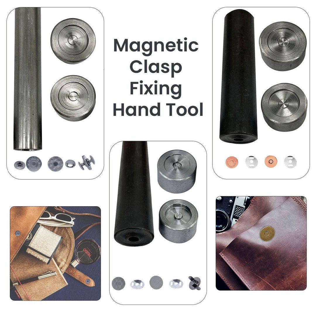 Magnetic Clasp Snap Fastener Fixing Hand Tool Set Durable Craft ...