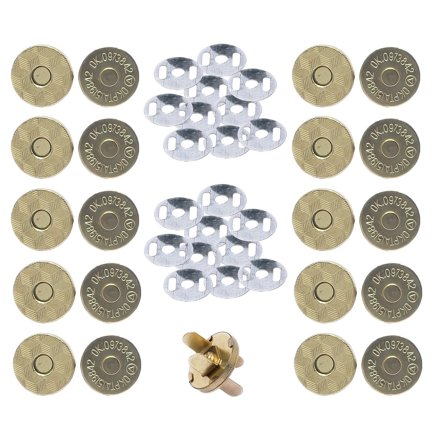 Magnetic Buttons, Bag Clasps Fasteners, Magnetic Press Studs, Snap ...