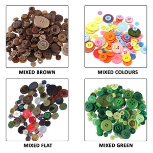Different Size & Colour Plastic Buttons, Plastic Sewing Buttons for ...