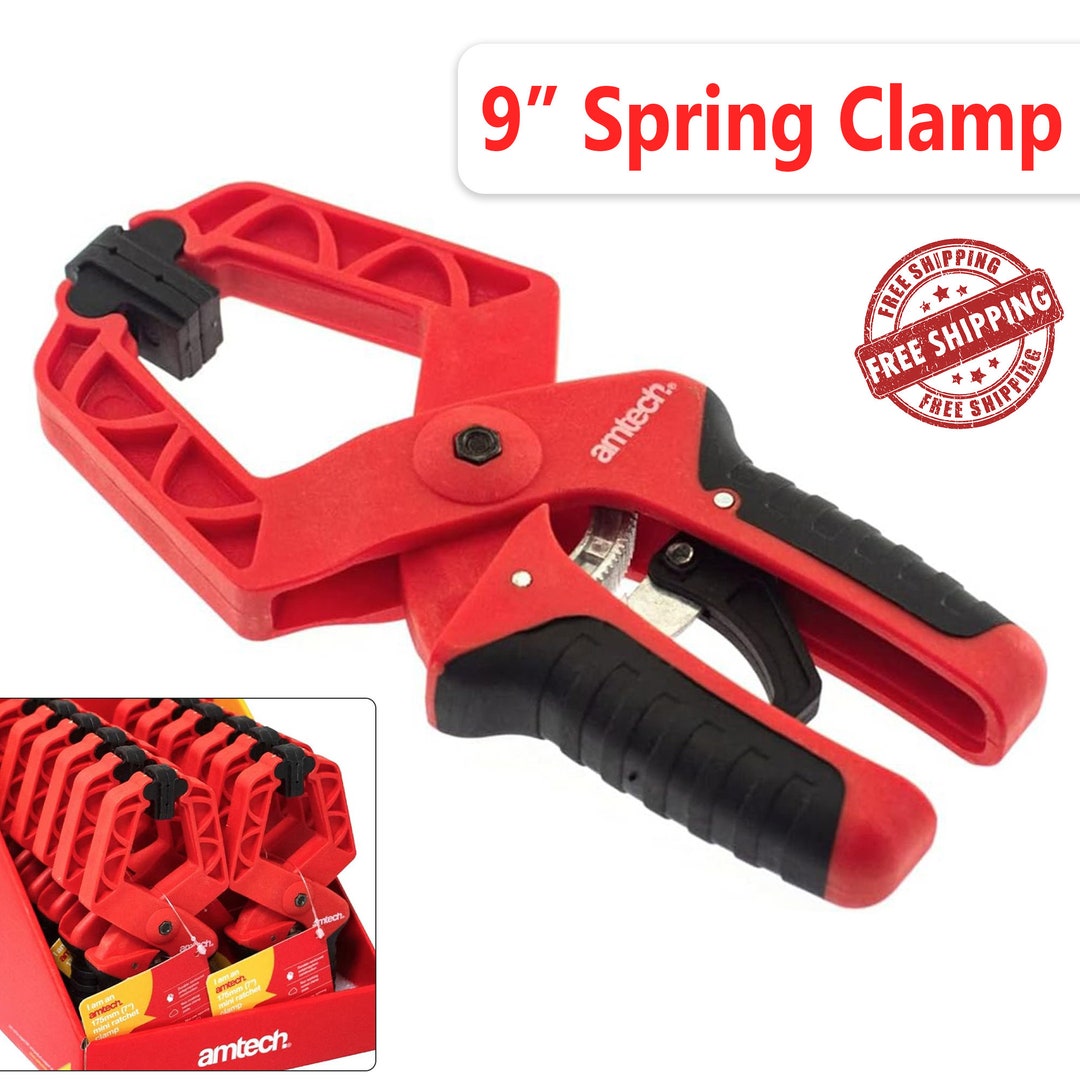Spring Loaded Pliers Amtech Ratchet Clamp Wood Working Plier Quick ...