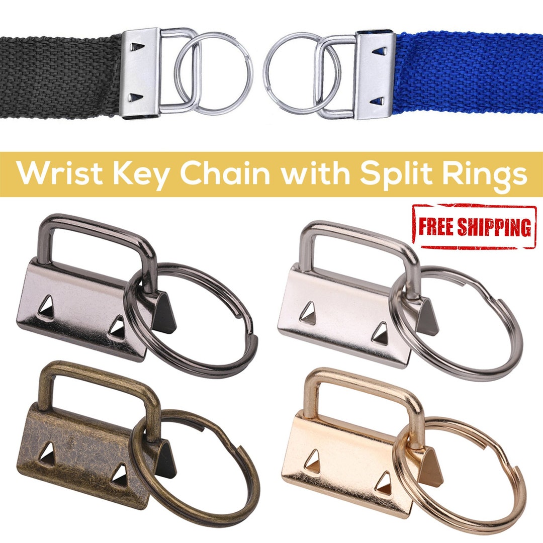 25mm Wristlet Keychain With Split Rings Wrist Lanyard Wrist Key Holder ...